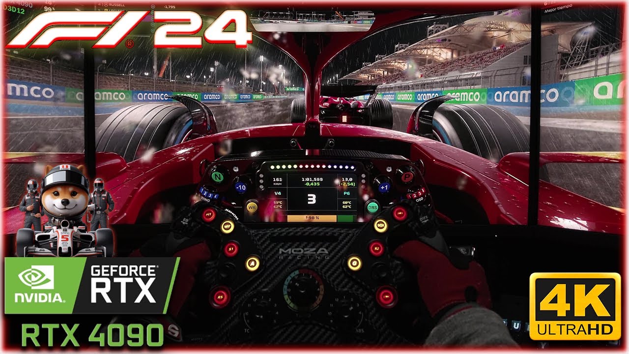 🔵 HYPER-REALISTIC RAIN 🏎️💨 | F1 24 | FOV | RTX 4090 | 4K - YouTube