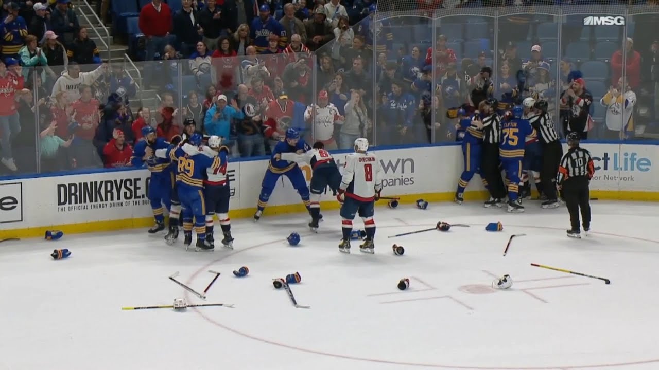 Buffalo Sabres Vs Washington Capitals End Of Game Fight - YouTube