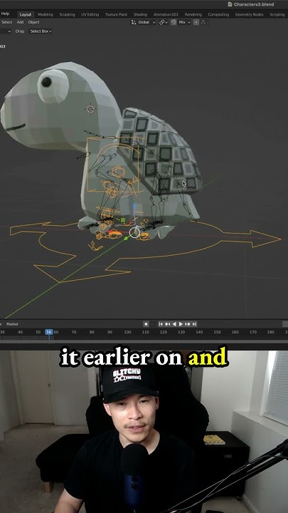 Fix Rig Orientation Issues in 3D Modeling - making a 3d game character in Blender - 3.4: Dino ...