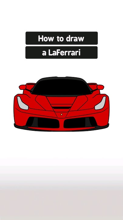 How to Draw a LaFerrari Easy | Ferrari Car Drawing - YouTube