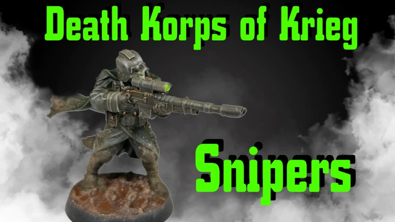 Death Korps of Krieg Sniper DKOK 40k (proxy) speed painting (rapidcover ...