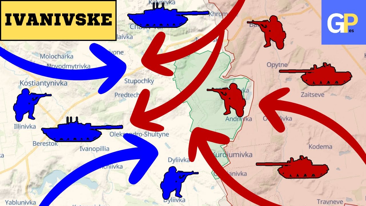 La defensa de Ivanivske se desmorona. Rusia avanza desde Bajmut. Guerra ...