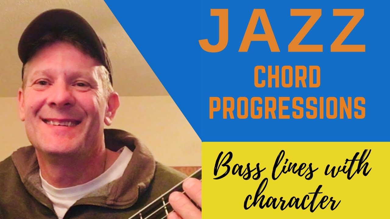 Jazz chord progressions for bass lines - YouTube