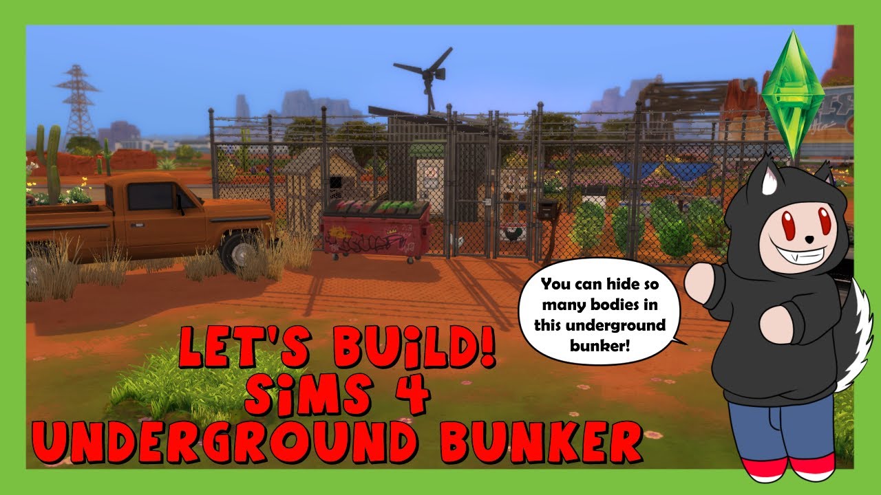 Build With Sha: Sims 4 Underground Bunker Speedbuild! - YouTube