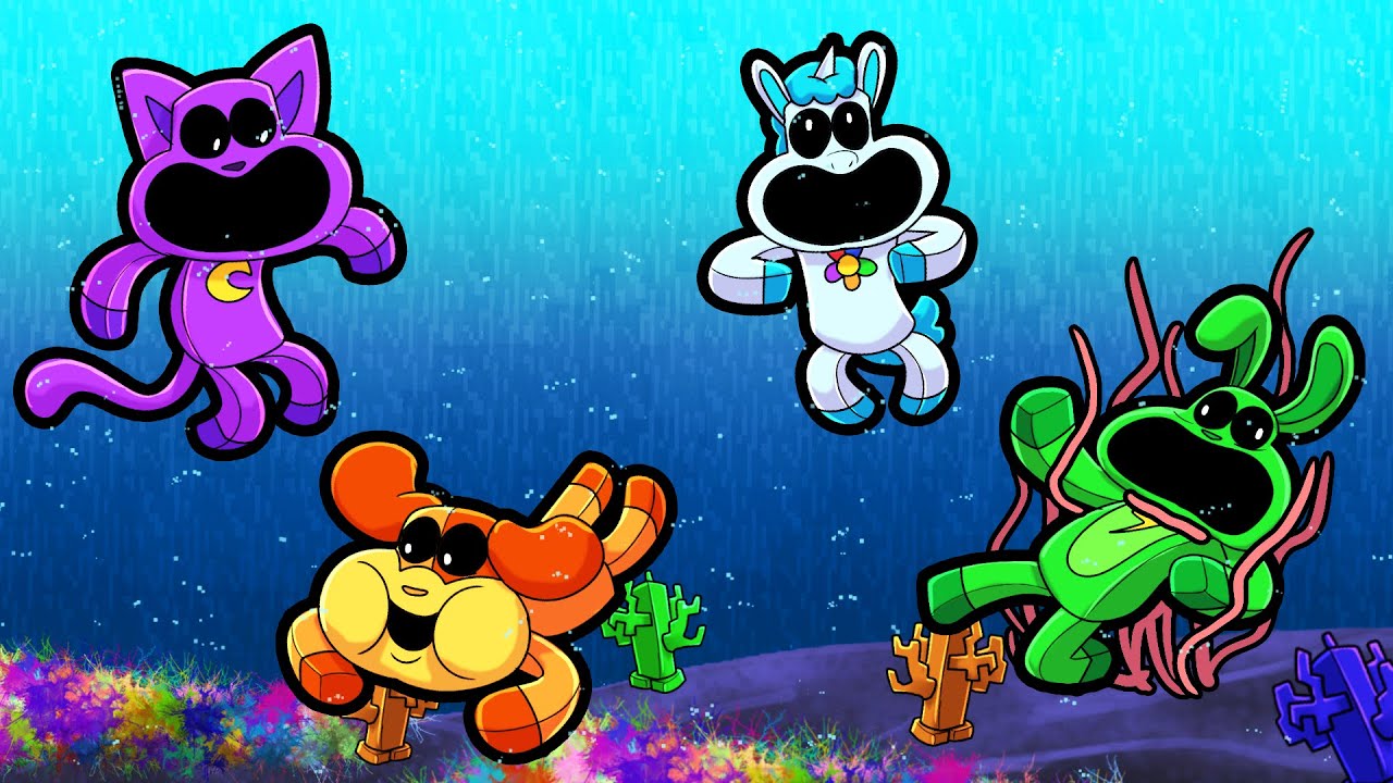 Underwater Survival with... SMILING CRITTERS (Minecraft) - YouTube