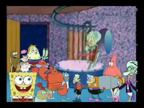 Everyone drops by Squidward's house - YouTube