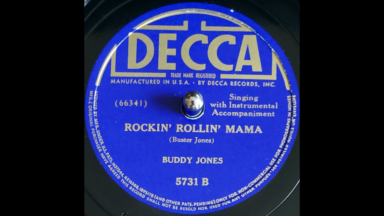 Buddy Jones - Rockin' Rollin' Mama (1939) - YouTube