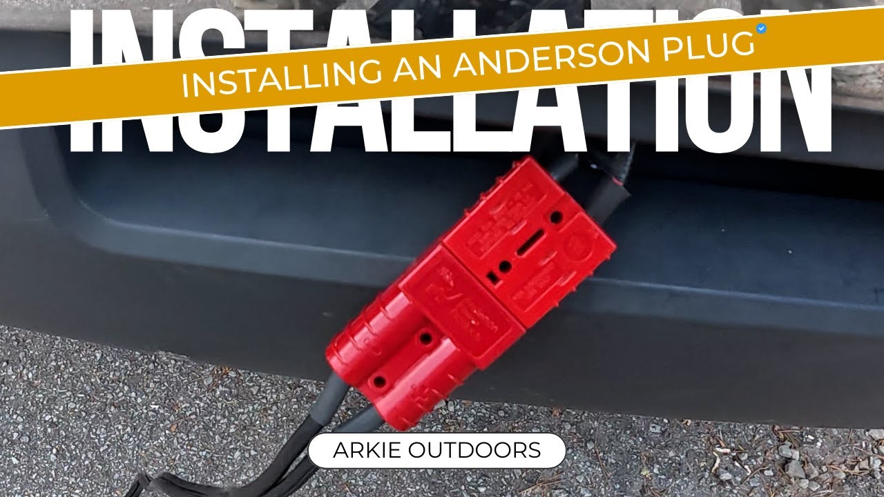 Anderson plug install - YouTube