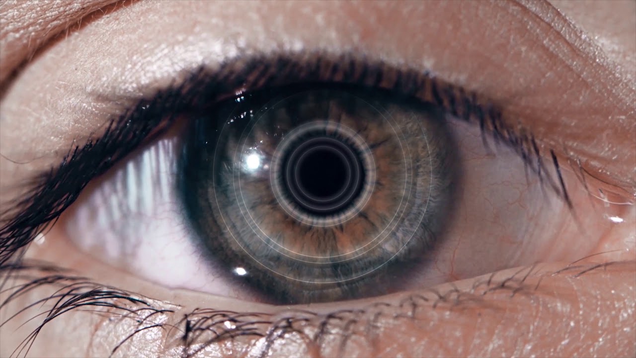 Human Eye Scan Technology Interface - YouTube