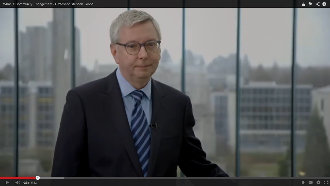 What is Community Engagement? Professor Stephen Toope - YouTube