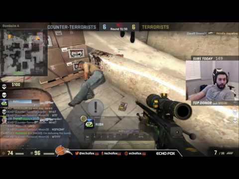 CS:GO - STEWIE INSANE PLAY ON MOE'S STREAM