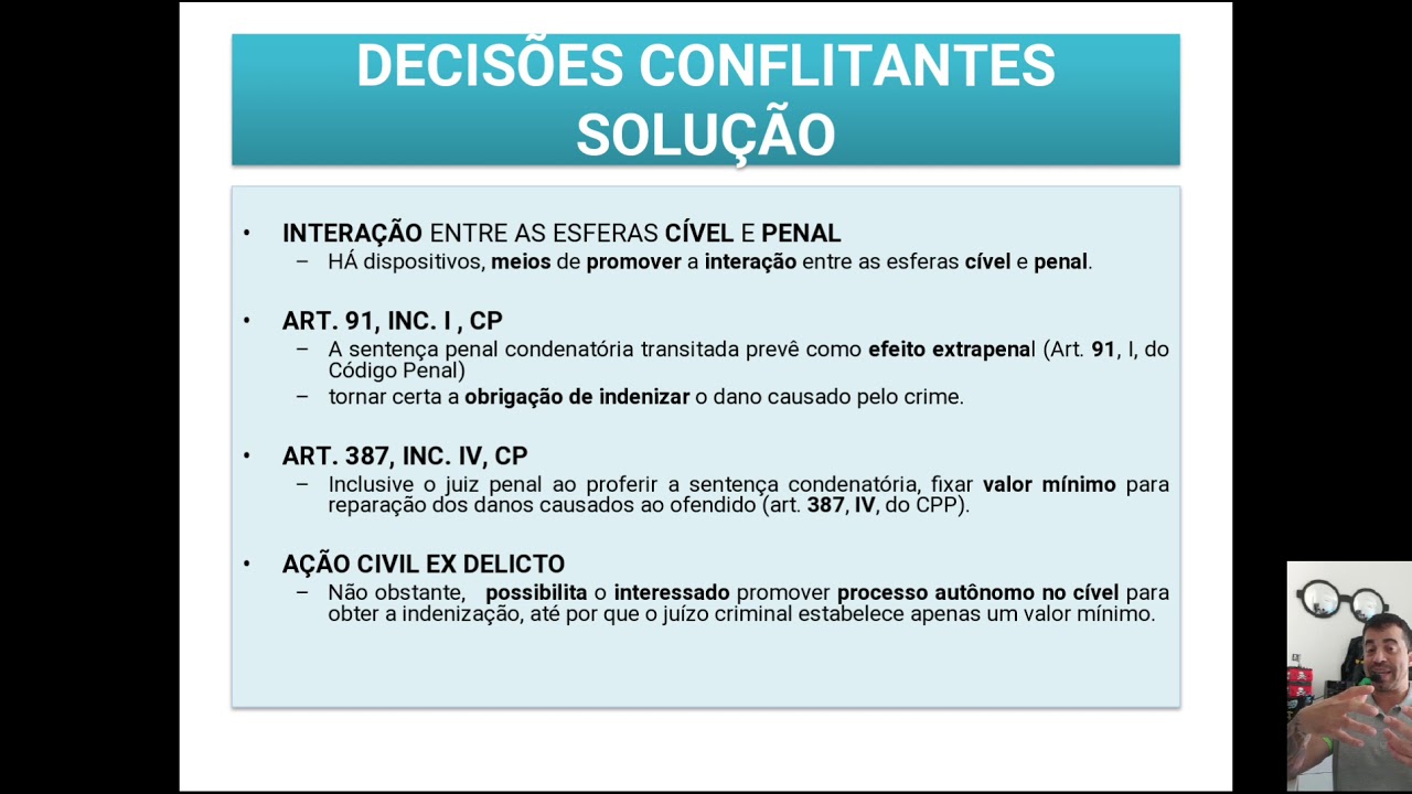 AÇÃO CIVIL "EX DELICTO" - Parte #2 - INDEPENDÊNCIA DAS ESFERAS ...