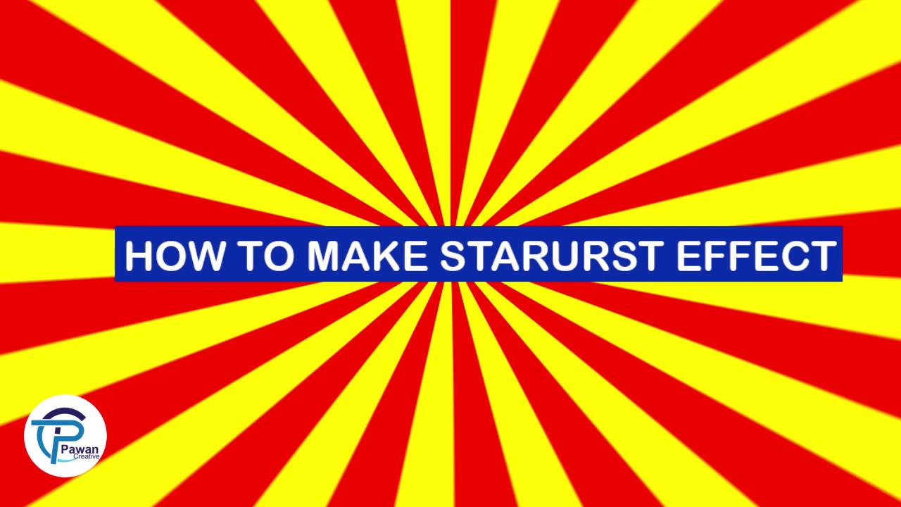 starburst effect in Photoshop | polar coordinates filter | wave filter ...