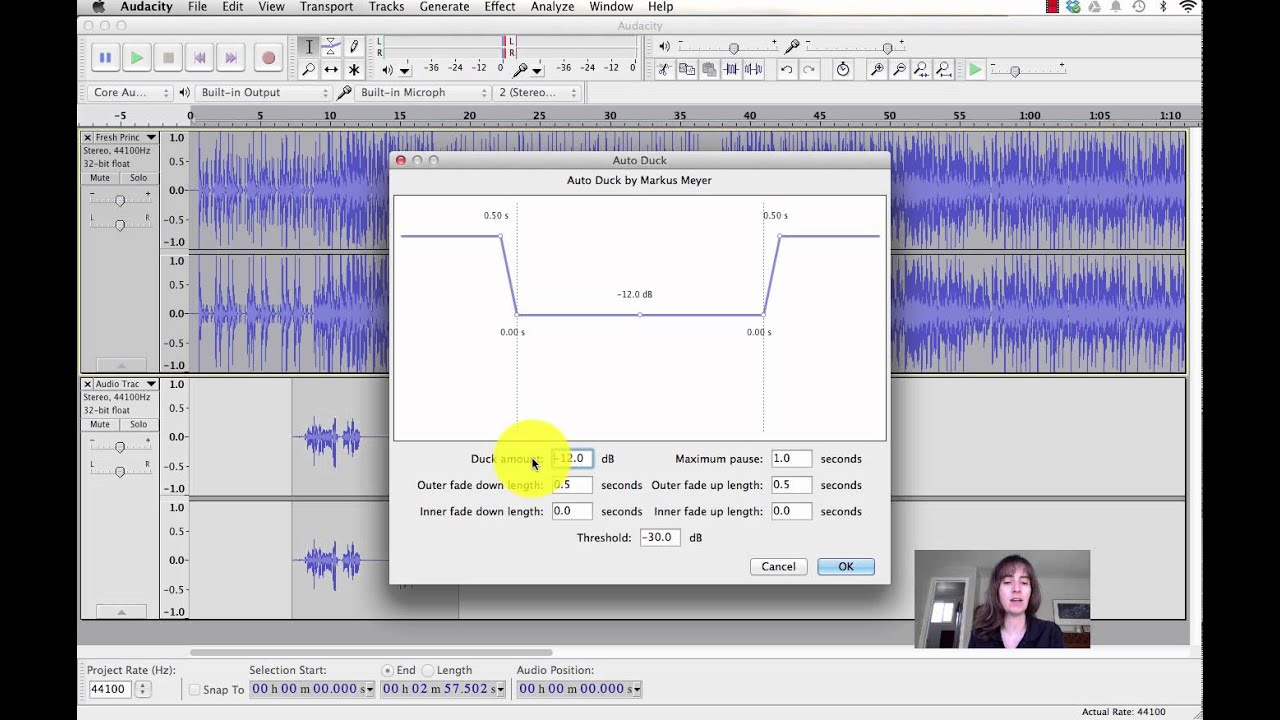 Audacity Auto Duck Tutorial - YouTube