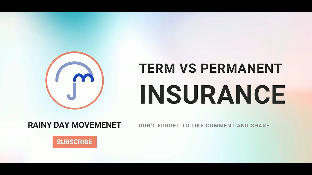 RDM Term vs Permanent Insurance - YouTube
