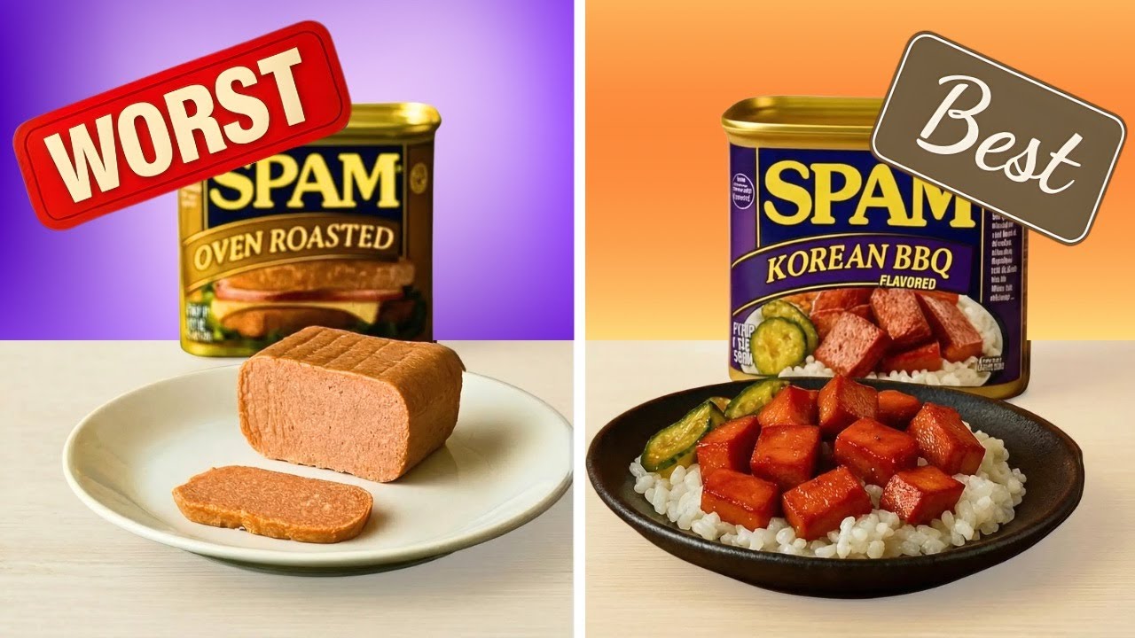 We Tried Every SPAM Flavor And Ranked Them WORST to Best - YouTube