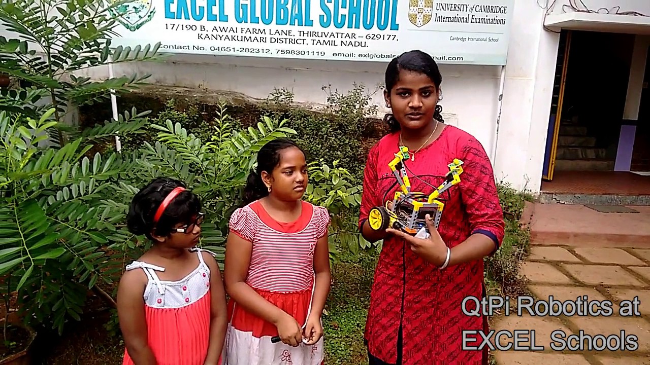 QtPi Robotics Excel Global School Summer Camp 1 - YouTube