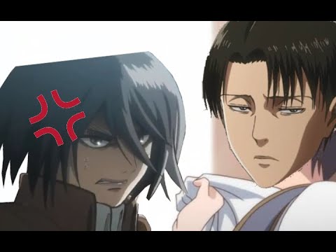 Mikasa being angry at levi for 1 minute - YouTube