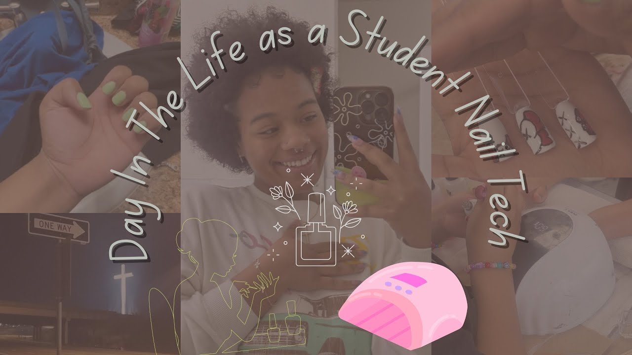 Day In The Life of a Student Nail Tech! | GRWM, Faith Talk | 19 y/o ...