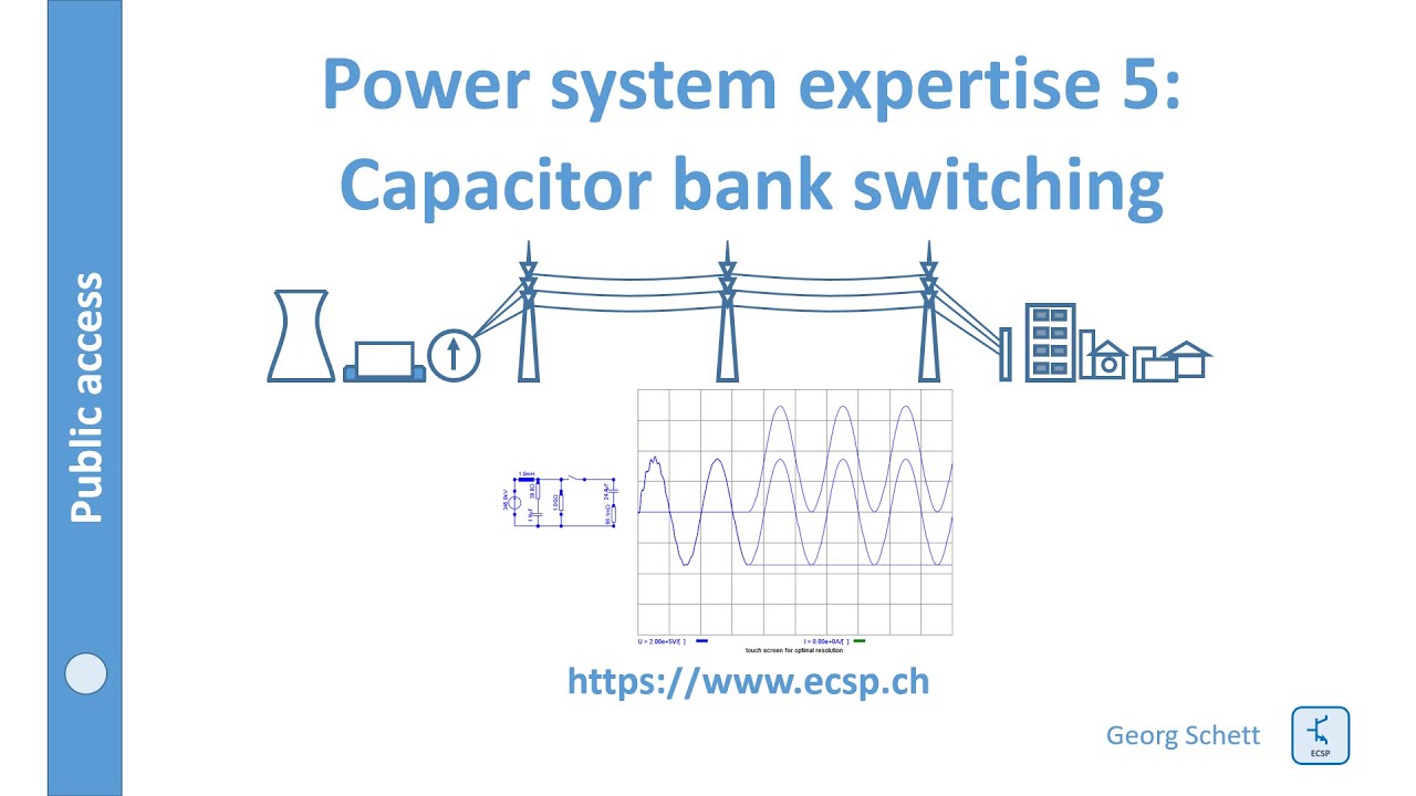 Capacitor bank switching - YouTube