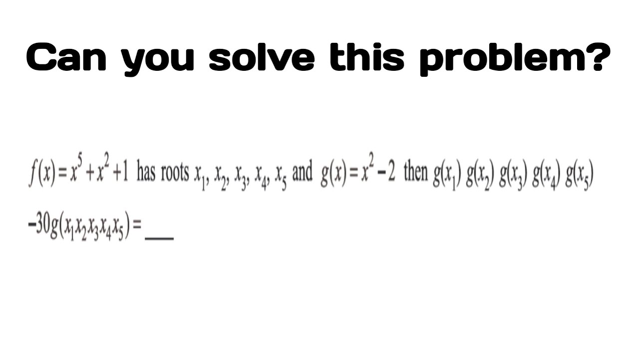 The Best Method to solve these Polynomial Function questions | JEE ...