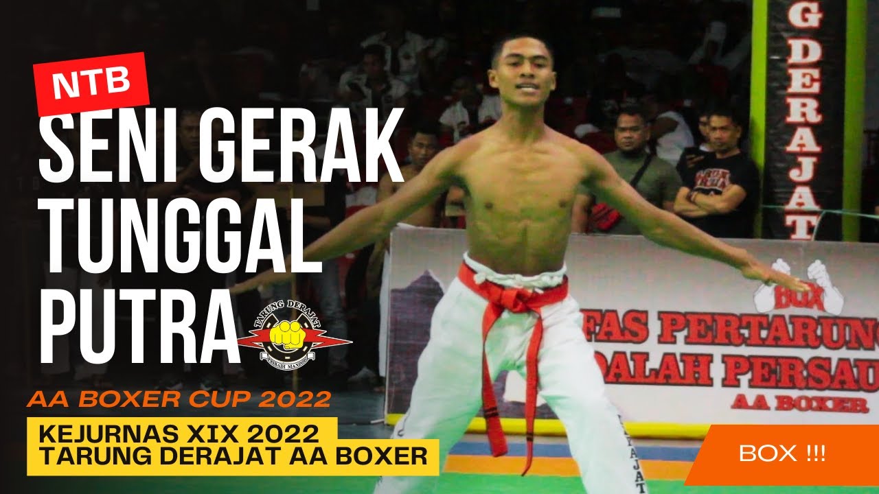 KEJURNAS XIX TARUNG DERAJAT - AA BOXER 2022 - SENI GERAK TUNGGAL PUTRA ...