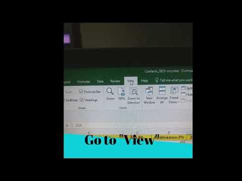 Top row visible while scrolling down in excel - YouTube