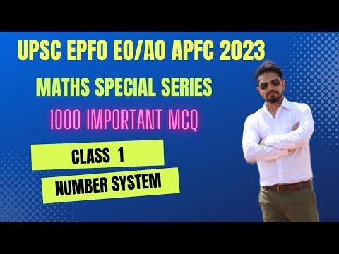 UPSC EPFO EO/AO | APFC | Maths Lecture 1 | 90 Days Plan - YouTube
