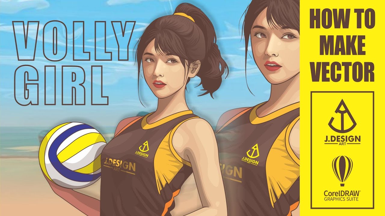 HOW TO MAKE VOLLY GIRL SEXY VECTOR ART USING COREL DRAW - YouTube