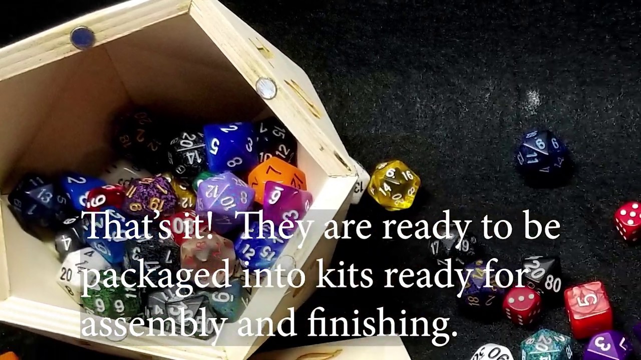 How I make wooden dice boxes D20 for D&D / RPG gaming / Pathfinder or ...