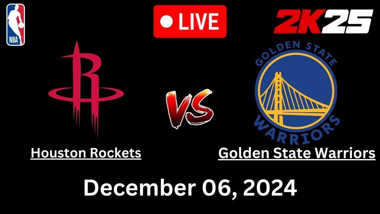 NBA LIVE! Houston Rockets vs Golden State Warriors | December 6, 2024 ...