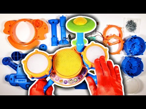 See The Parts Used To Make This Kidibeats ABC Toy Drum Set For Kids By VTech
