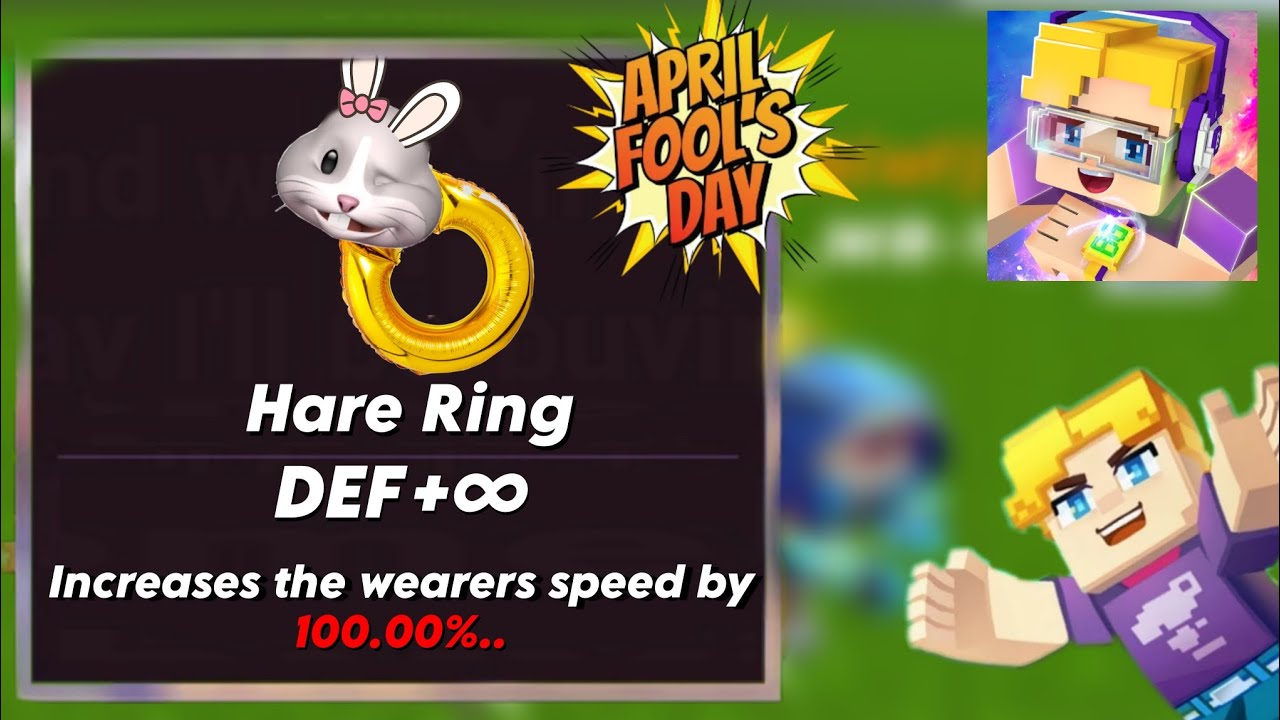 THIS BLOCKMAN GO SKYBLOCK APRIL FOOLS RING IS OVERPOWERED! - YouTube