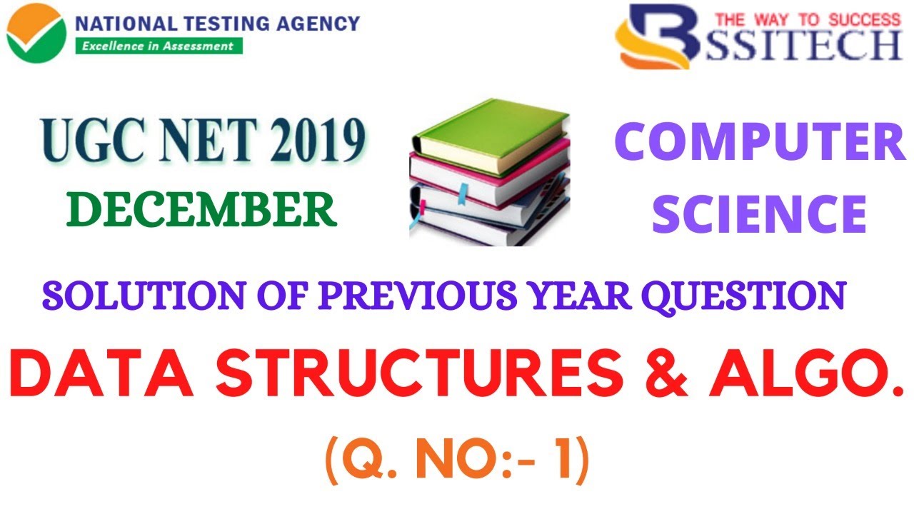 Data Structure and Algorithm | Question 1 | UGC NET CS 2019 question ...