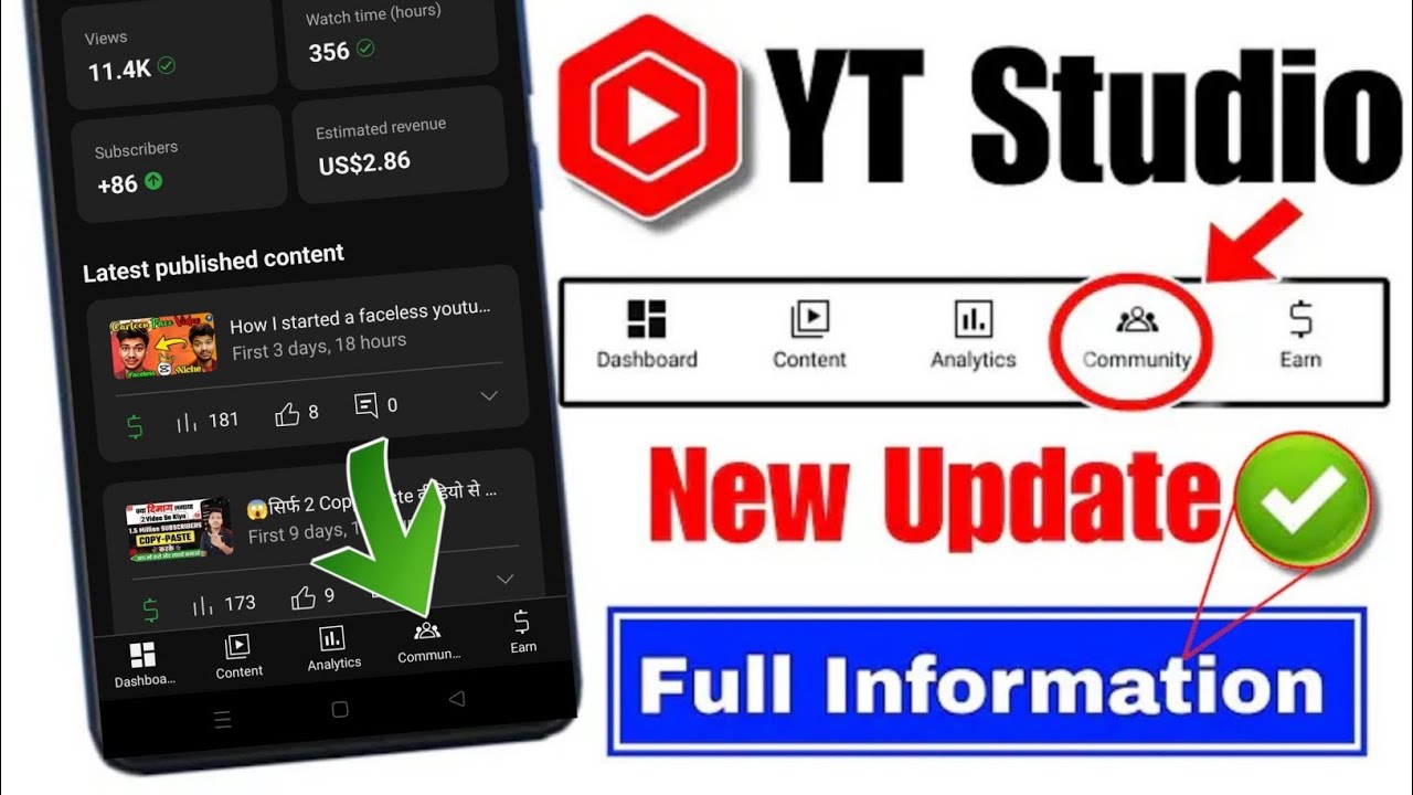 YT Studio Me Community New Update | Community In YT Studio | YT Studio ...