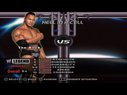 WWE Smackdown vs Raw (PS2) Hidden Wrestlers (7/9): The Rock gameplay ...