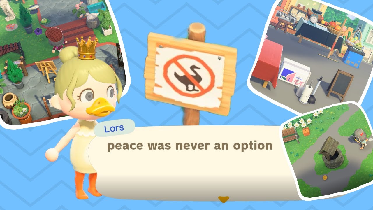 ACCURATE UNTITLED GOOSE GAME ISLAND + special guest - ACNH Dream Tour ...