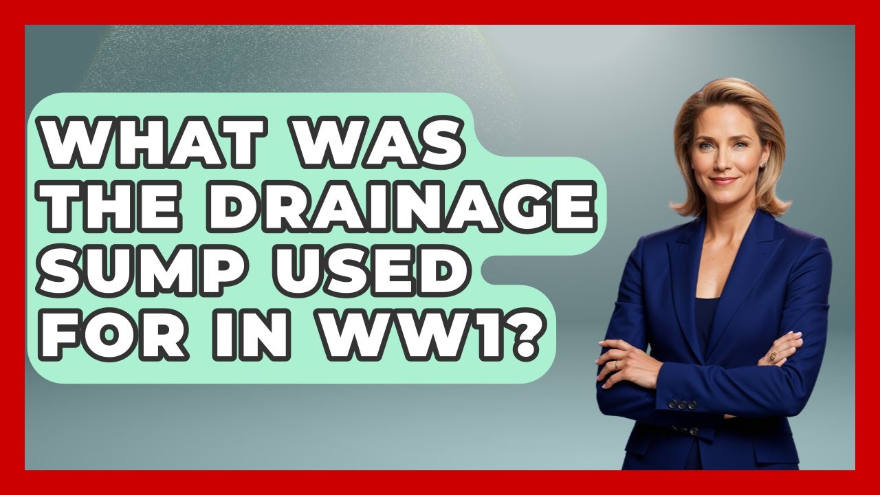 What Was The Drainage Sump Used For In WW1? - Civil Engineering ...