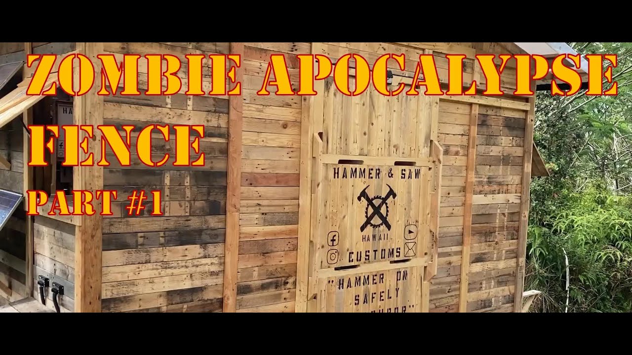 How to Build a Zombie Apocalypse Fence (Part #1) - YouTube