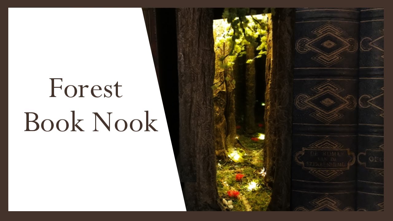 Infinite Forest Book Nook | DIY Shelf Insert - YouTube