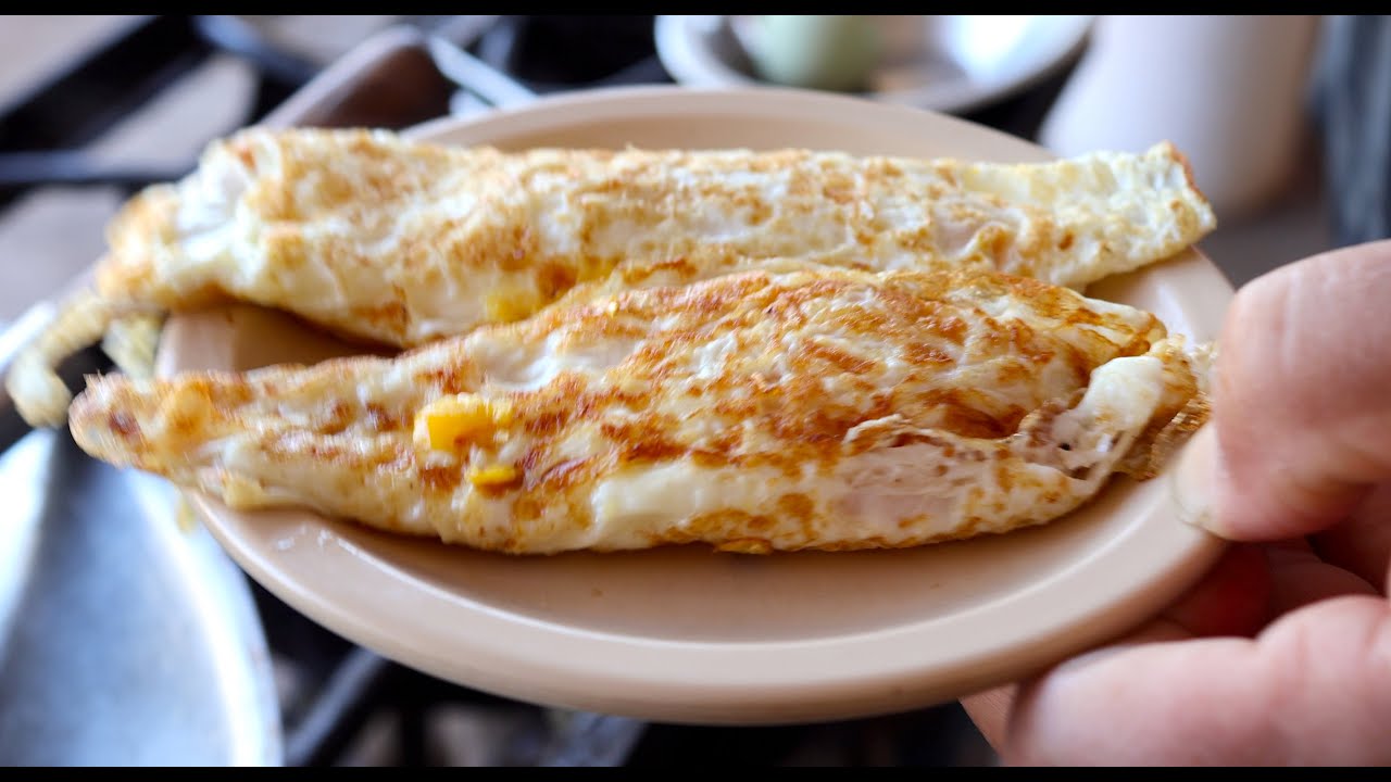How to Create Delicious Folded Egg with Special Technique - YouTube