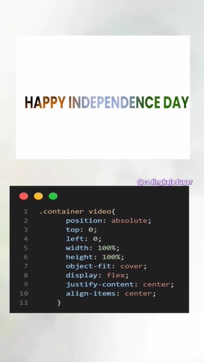 Happy Independence Day 🇮🇳 ️#shorts #independenceday #india #coding - YouTube