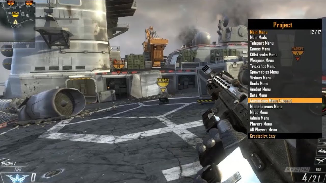 Bo2 Project - Pc Azza Menu - YouTube
