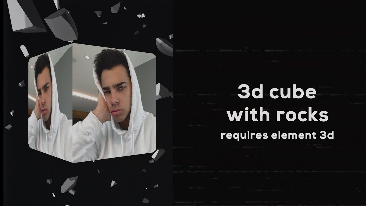 3D cube with rocks | After Effects Tutorial - YouTube