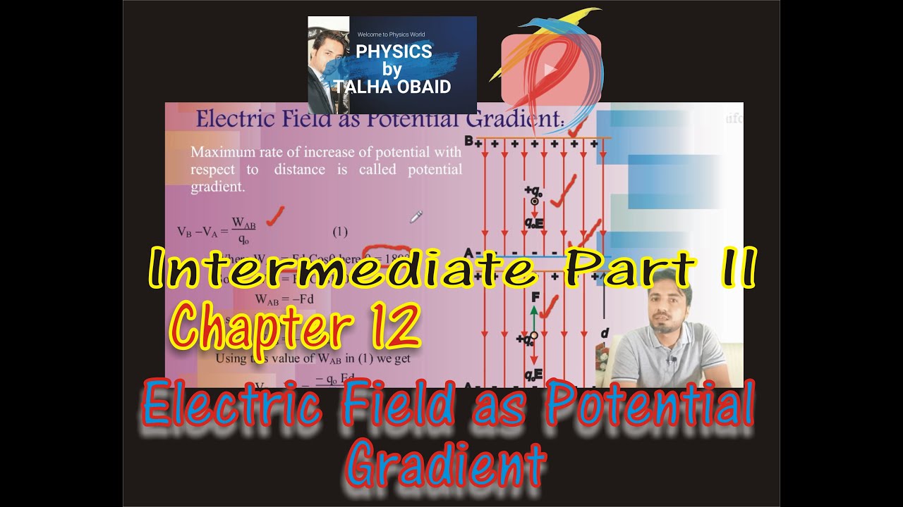 Electric Field as potential gradient / F.Sc. II / Chapter 12 - YouTube