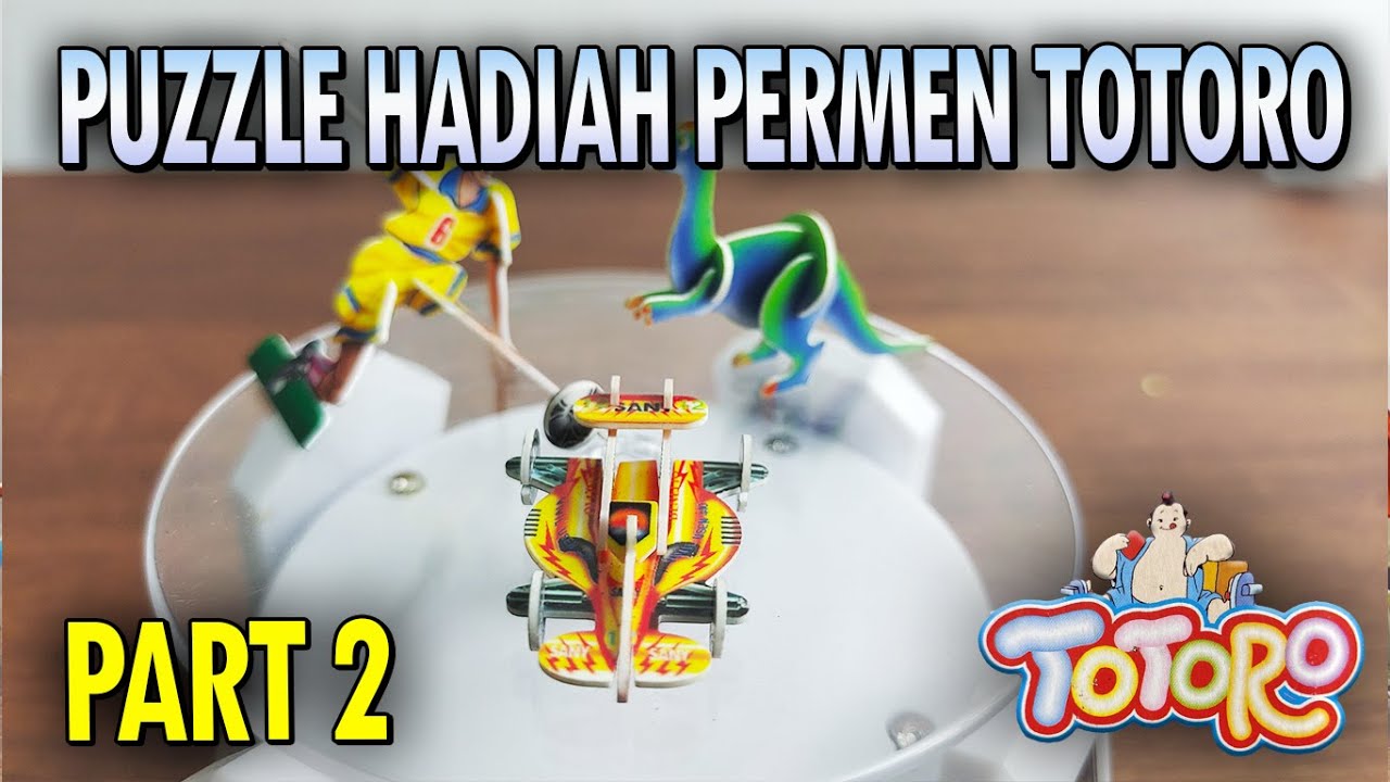 Nostalgia Hadiah Puzzle Permen Totoro Kinoman Jadul (2002) Mobil-Bola ...