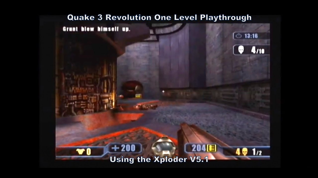 Quake 3 Revolution Playthrough using the Xploder V5.1 for Ps2 :D # ...