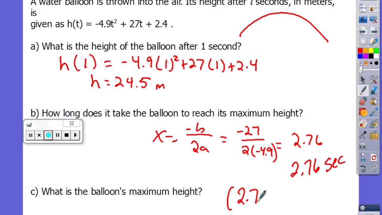 Quadratic Function Word Problems YouTube quadratic-function-word-problems-youtube