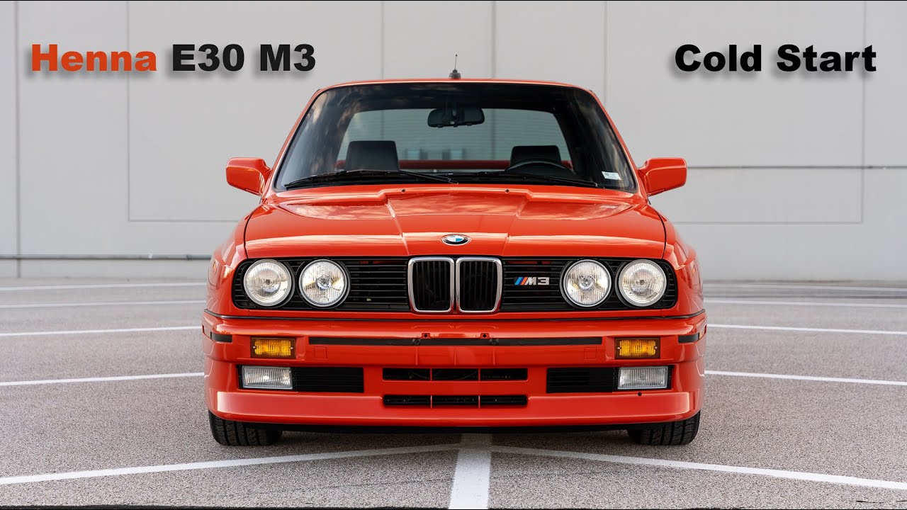 1988 Henna BMW E30 M3 - Cold Start - YouTube