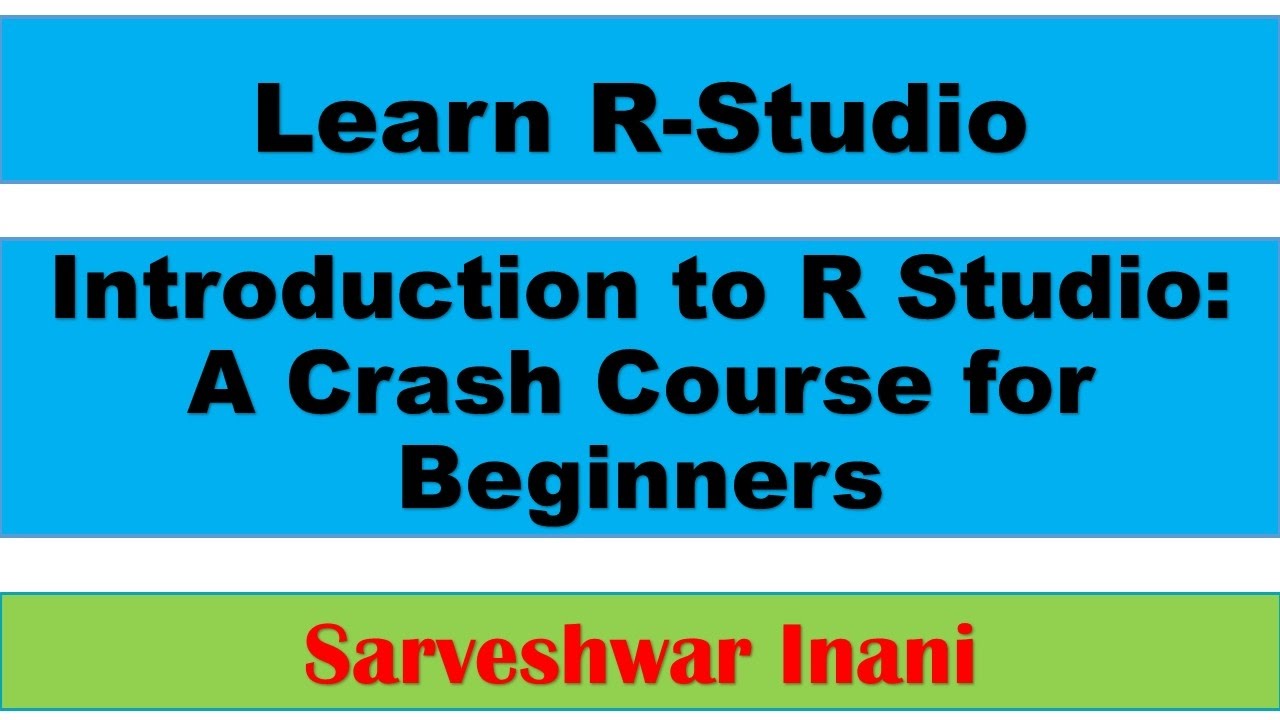 Introduction and Contents of the Course on R Studio - YouTube